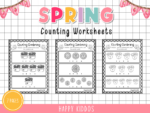 Counting Worksheets (Spring) | Made By Teachers