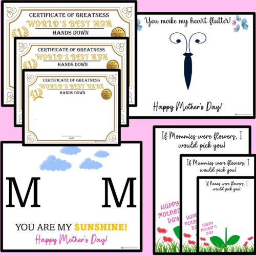 Mother's Day Handprint Art, Keepsake Art, Mum Nana | Made By Teachers