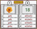 German Task Cards - Numbers and Colors - Made By Teachers