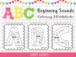 ABC Beginning Sound Coloring Worksheets | Made By Teachers