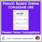 Conjugate Lire - Present Tense French Conjugation Board Game - Made By ...