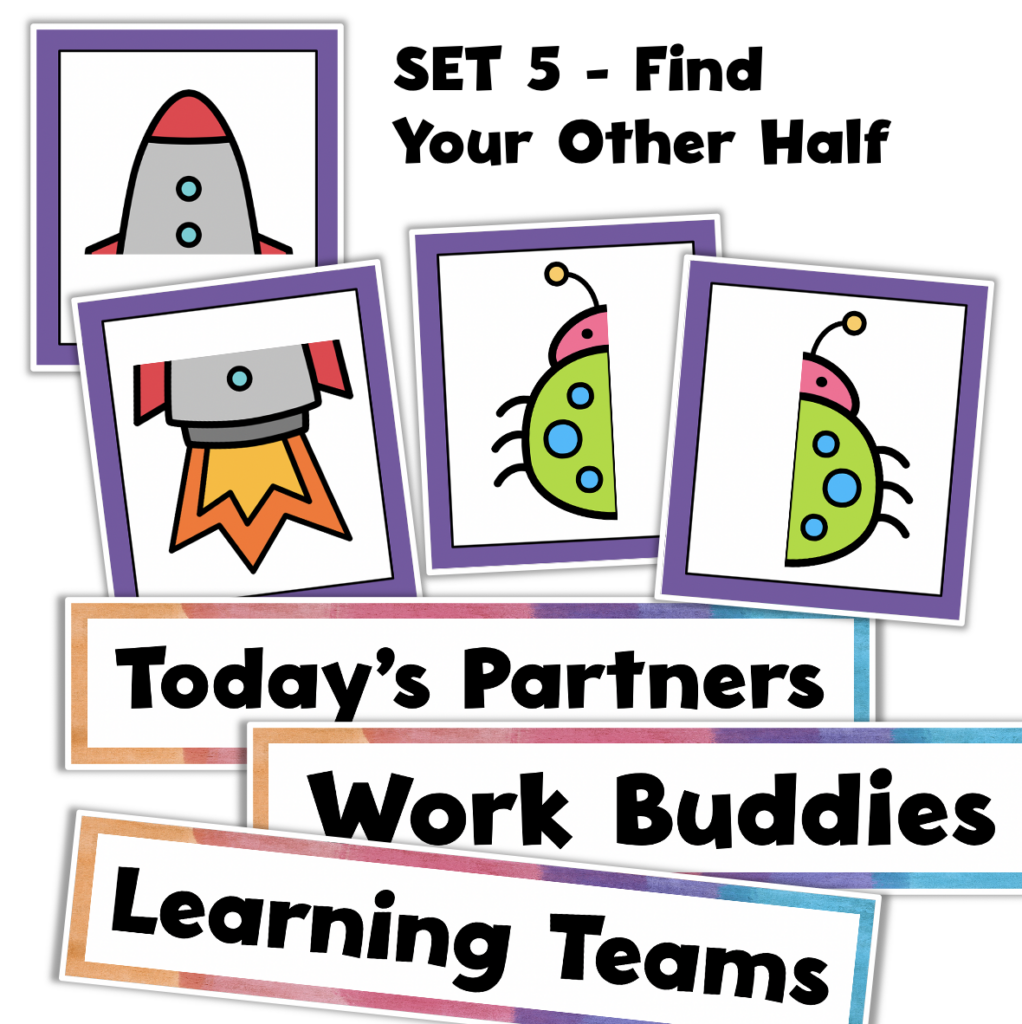 Partner Pairing Cards Things That Go Together | Made By Teachers