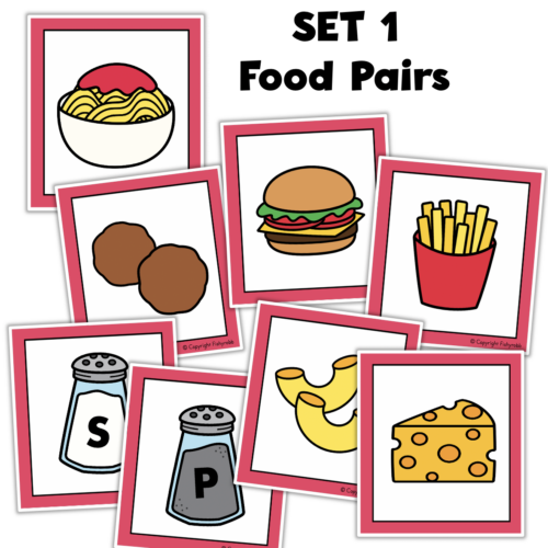 Partner Pairing Cards Things That Go Together | Made By Teachers