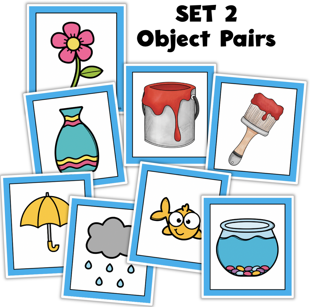 Partner Pairing Cards Things That Go Together | Made By Teachers