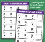 Blending CVC Words with Short Vowel Sounds Mini Books & Activities ...