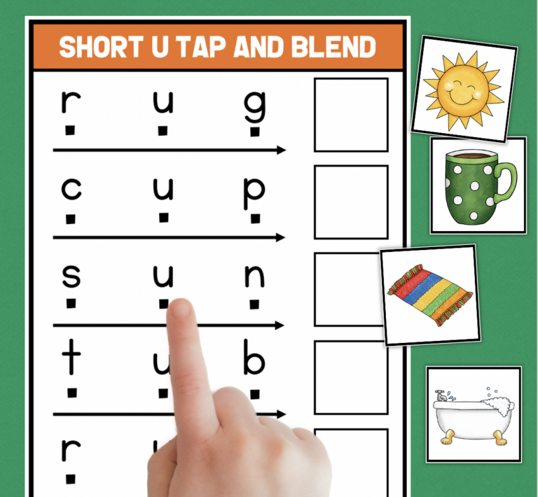 Blending CVC Words with Short Vowel Sounds Mini Books & Activities ...