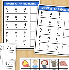Blending CVC Words with Short Vowel Sounds Mini Books & Activities ...