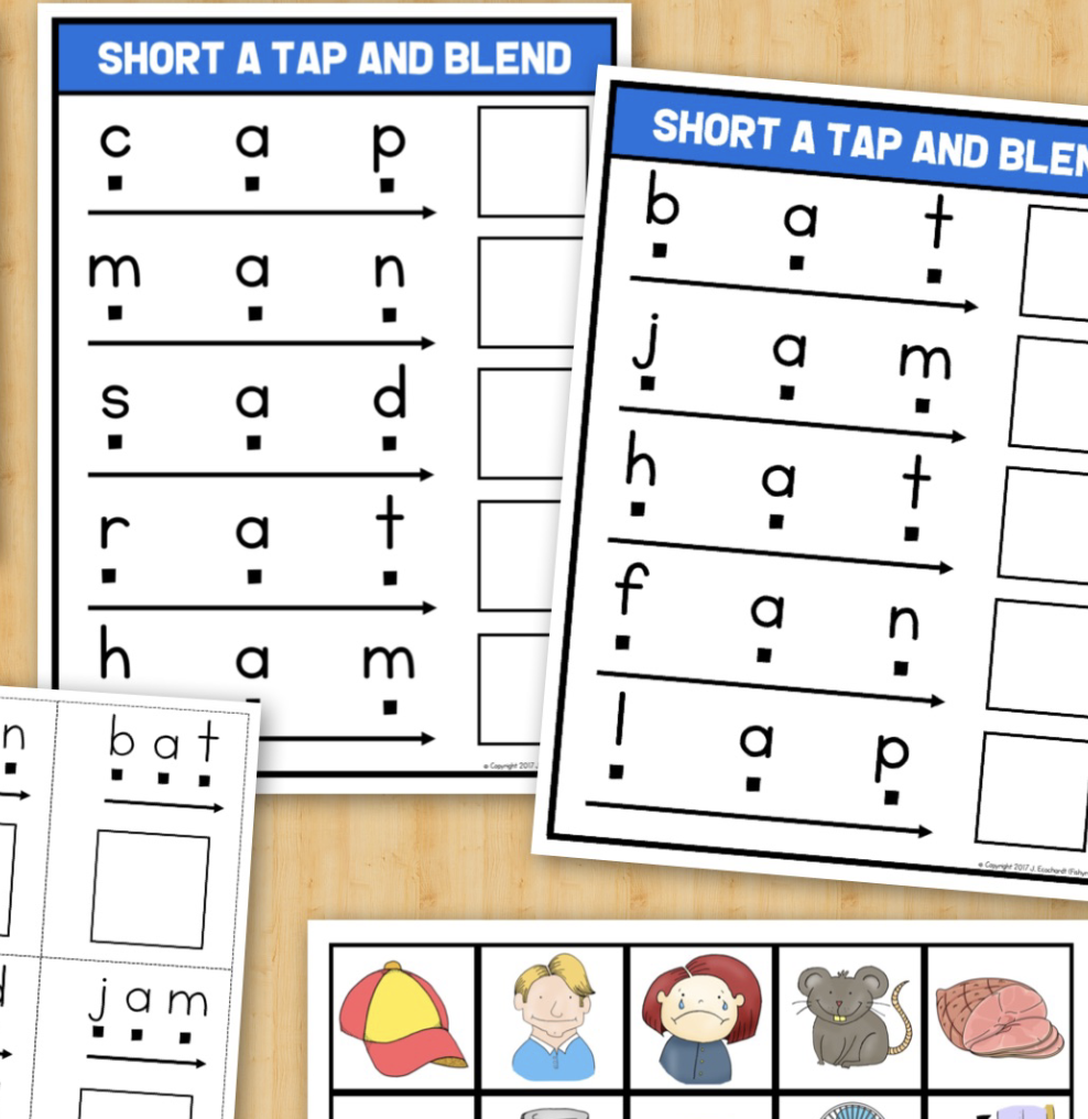 Blending CVC Words with Short Vowel Sounds Mini Books & Activities ...