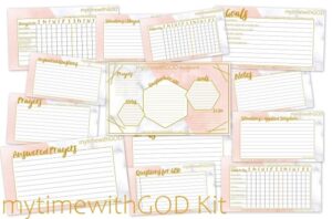 FREE Christian 'mytimewithGOD' Checklist Planner Kit Daily/Weekly ...