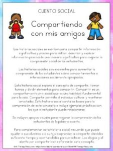SPANISH VERSION - Sharing with My Friends Social Story - Made By Teachers
