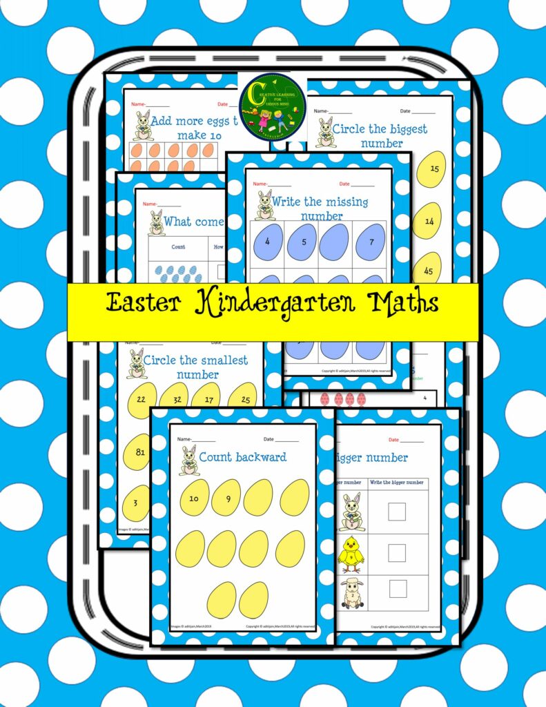 Easter Kindergarten Math Colored | Made By Teachers