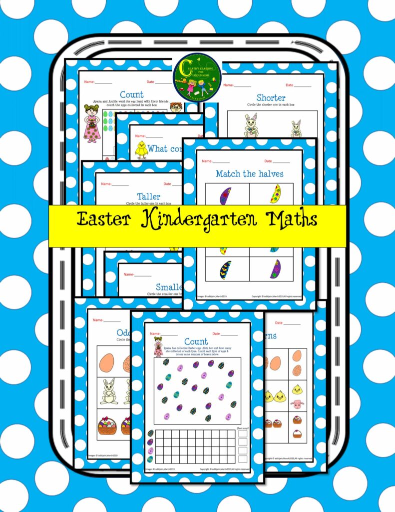 Easter Kindergarten Math Colored | Made By Teachers