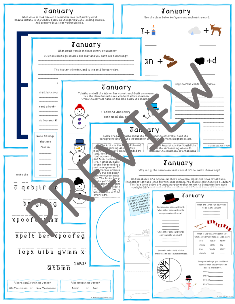 January Activity Pack | Made By Teachers