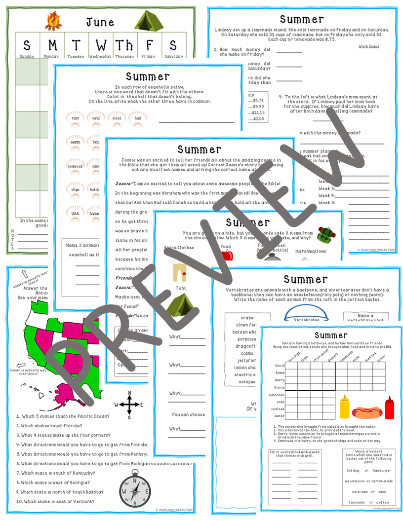 Summer Activity Pack - Made By Teachers