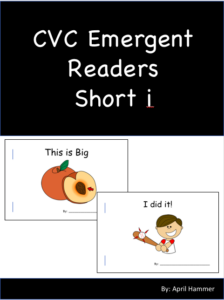 A short i CVC Emergent Reader Pack - Made By Teachers
