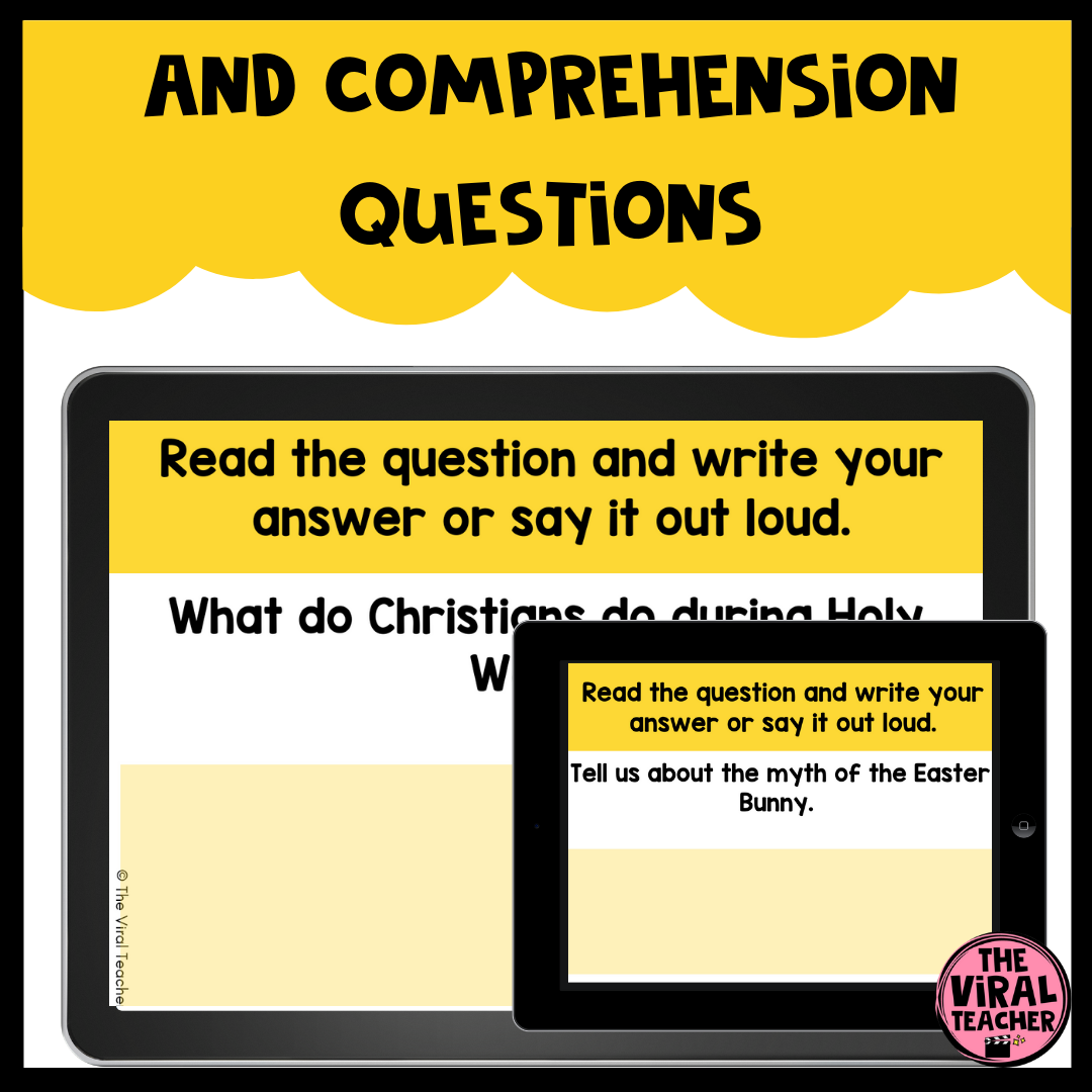 Easter Reading Comprehension Passages Google Slides™ - Made By Teachers