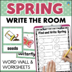 Spring Write the Room + Vocabulary Word Wall Cards | Made By Teachers