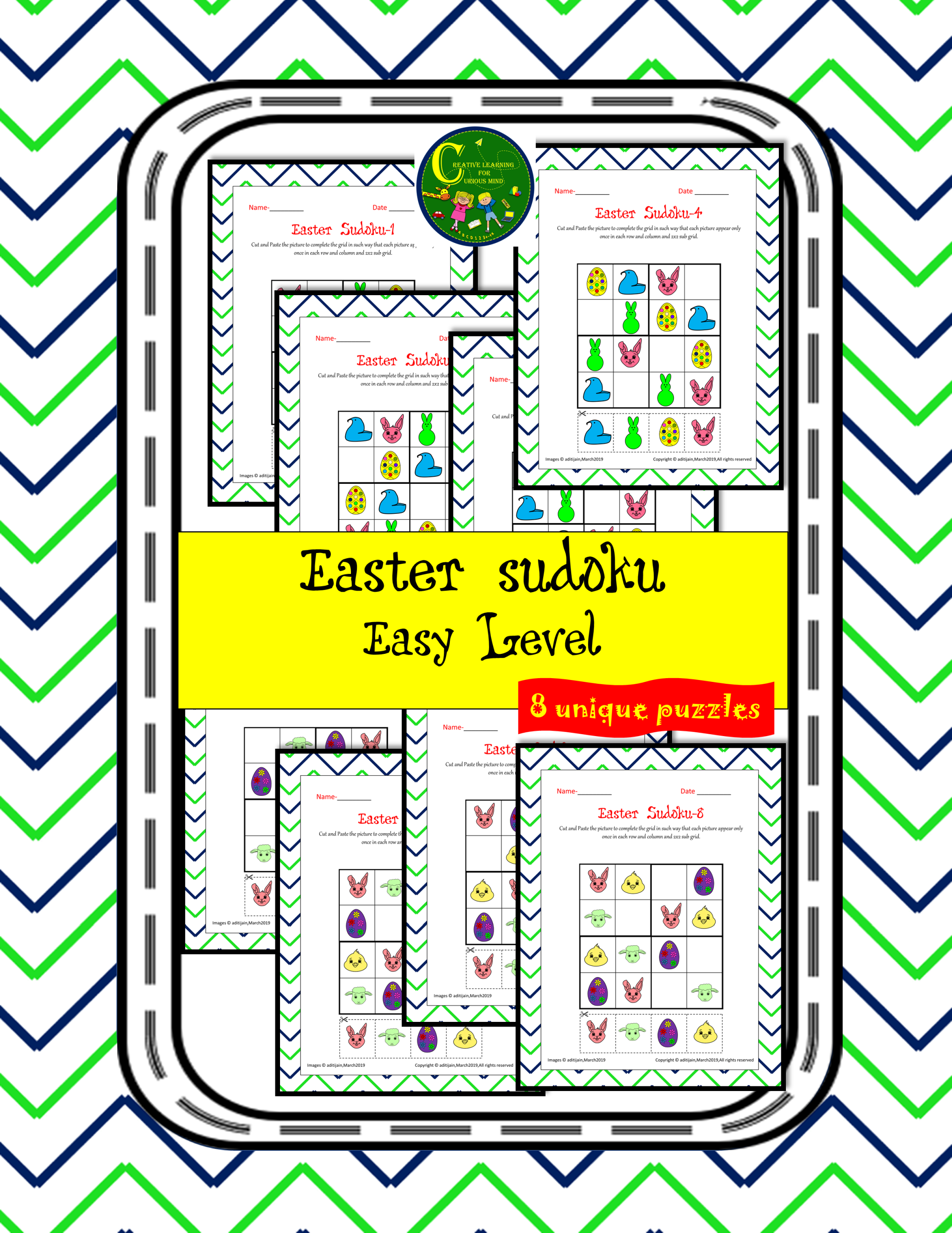 Easter Sudoku Easy | Made By Teachers