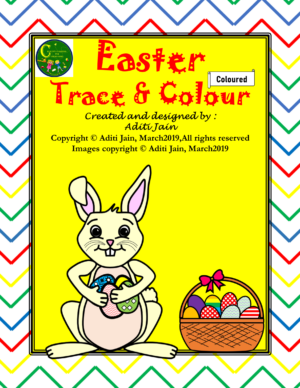 Easter Trace and Color-Colored | Made By Teachers
