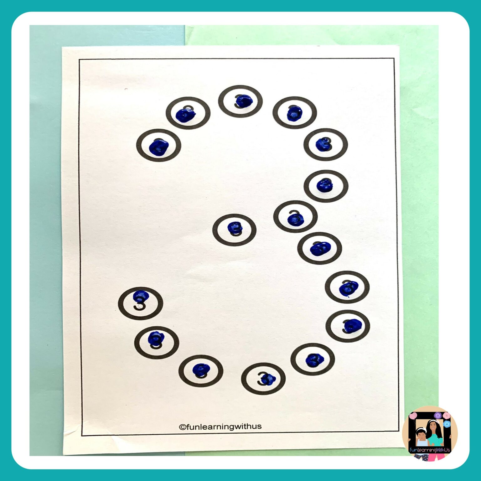 Numbers Q-Tip Painting Activity Fine Motor Activity | Made By Teachers