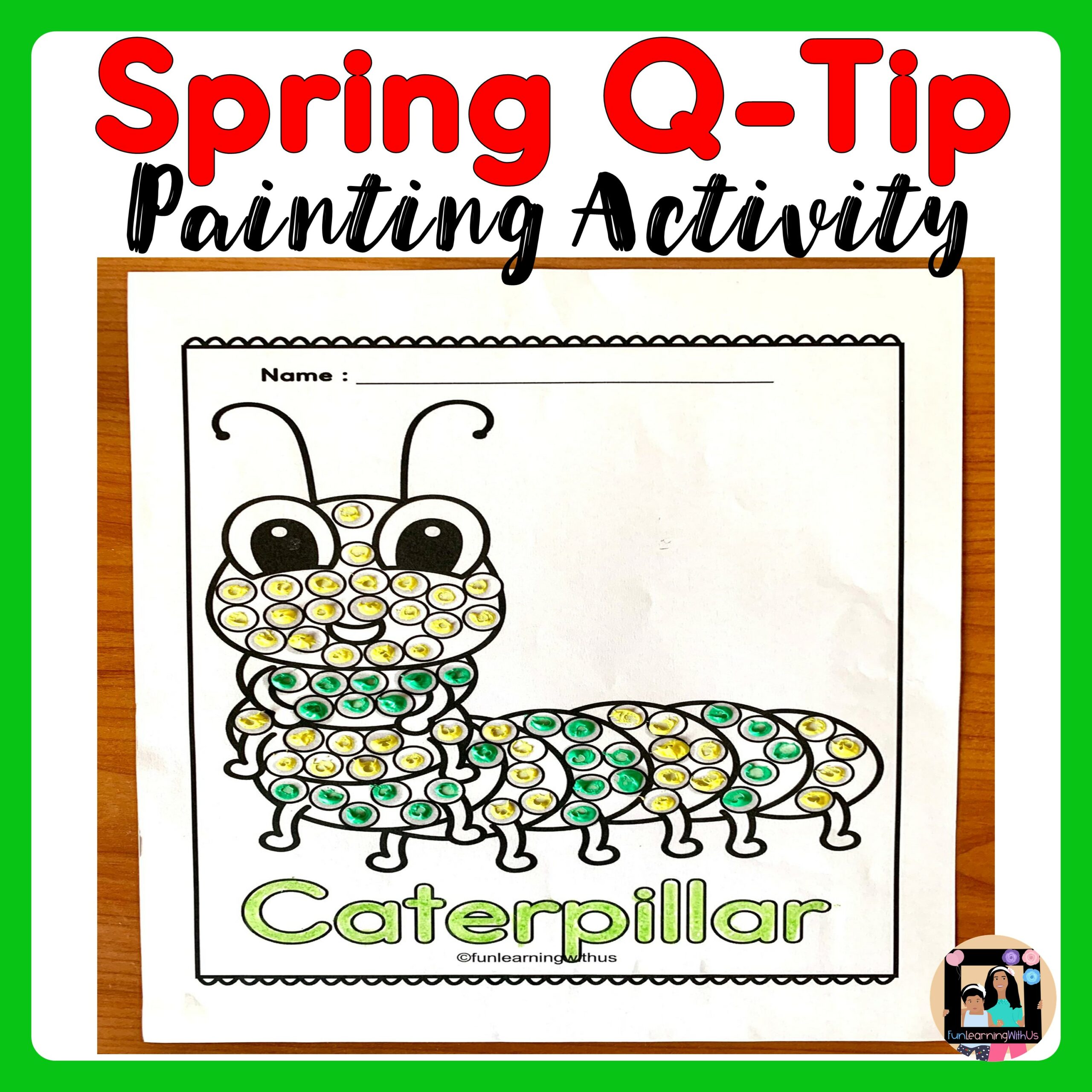 Spring Q Tip Painting Activity Made By Teachers Spring Q Tip Painting Activity Made By Teachers
