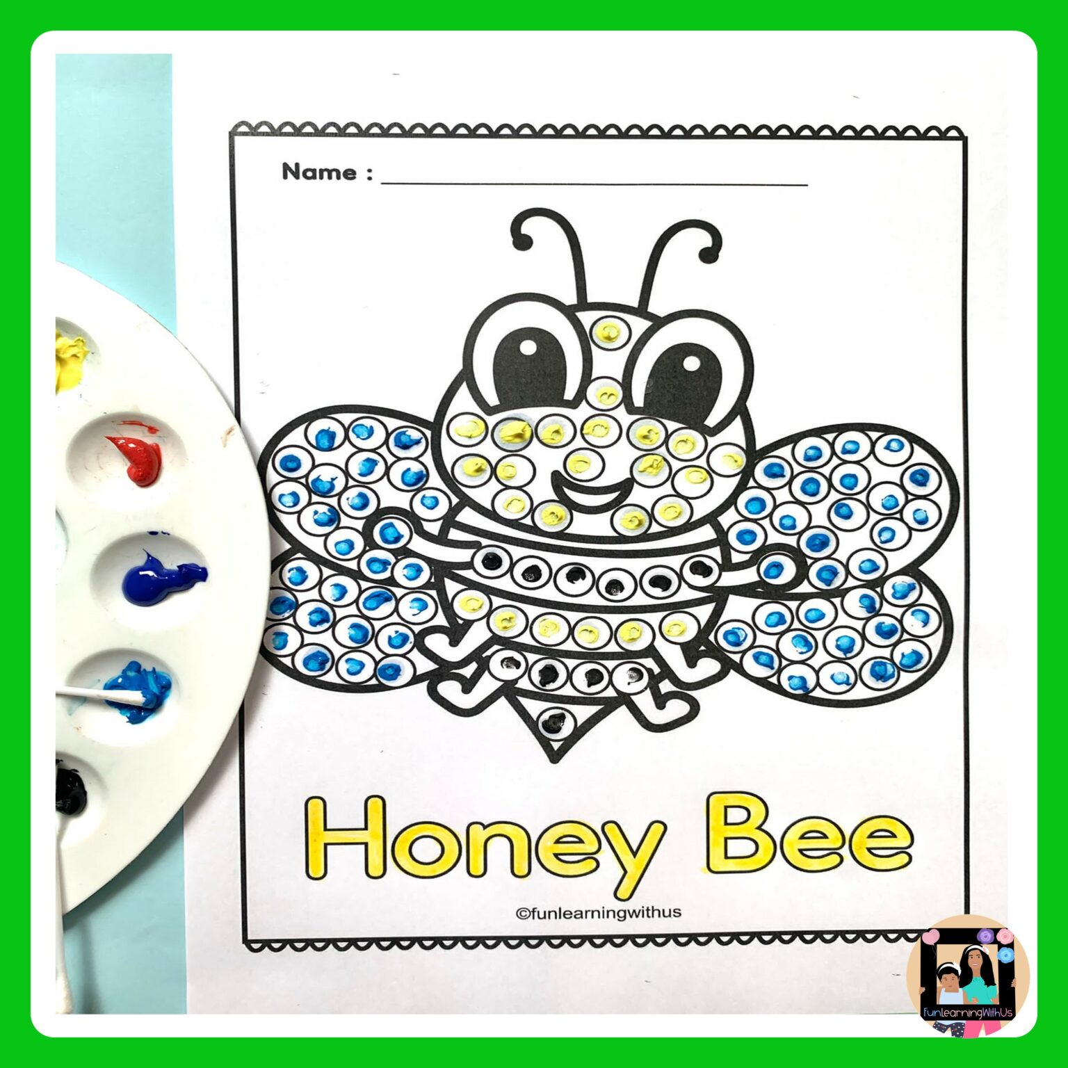 Spring Q-Tip Painting Activity | Made By Teachers