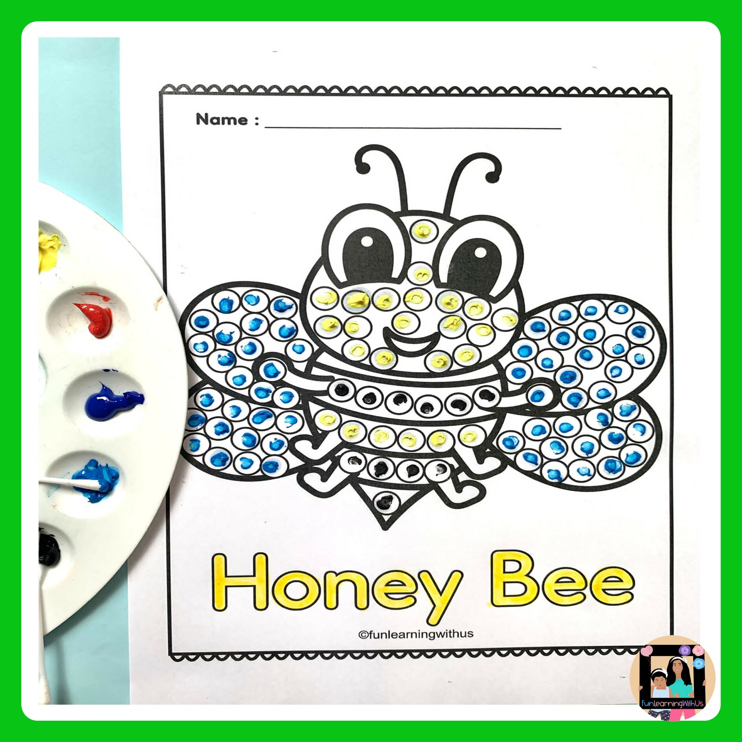 Spring Q-Tip Painting Activity | Made By Teachers