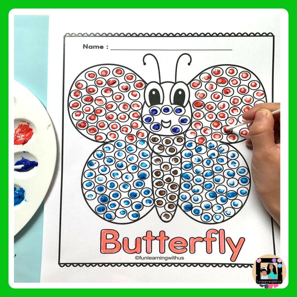 Spring Q-Tip Painting Activity | Made By Teachers