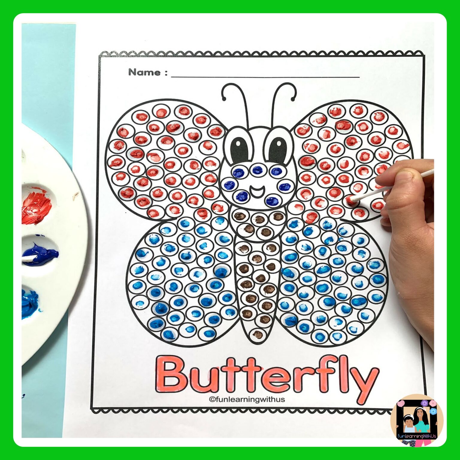 Spring Q-Tip Painting Activity | Made By Teachers