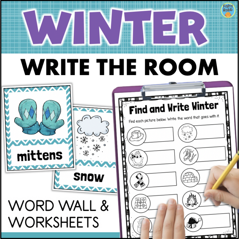 WINTER Write the Room Addition Graphs Long Vowels - Made By Teachers