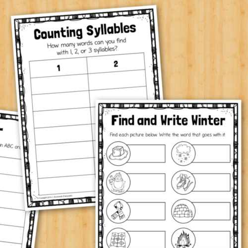 WINTER Write the Room Activities + Vocabulary Word Wall Cards - Made By ...