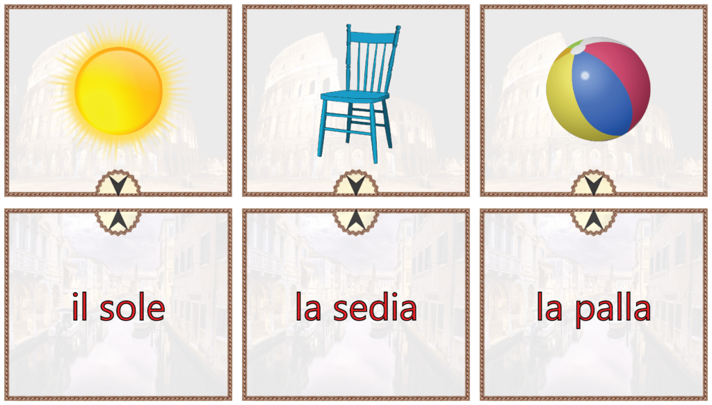 Italian Match & Task Cards - Everyday Objects - Made By Teachers