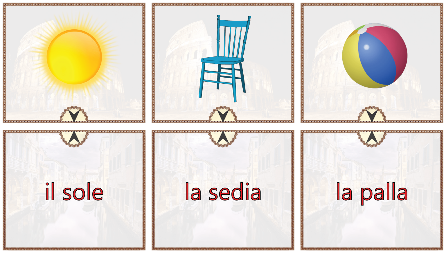 Italian Match & Task Cards - Everyday Objects | Made By Teachers