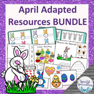 April Easter Adapted Resources BUNDLE | Made By Teachers