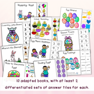 April Easter Adapted Resources BUNDLE - Made By Teachers