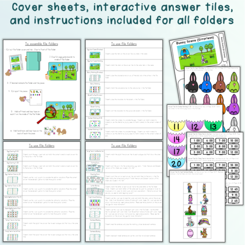 April Easter Adapted Resources BUNDLE | Made By Teachers