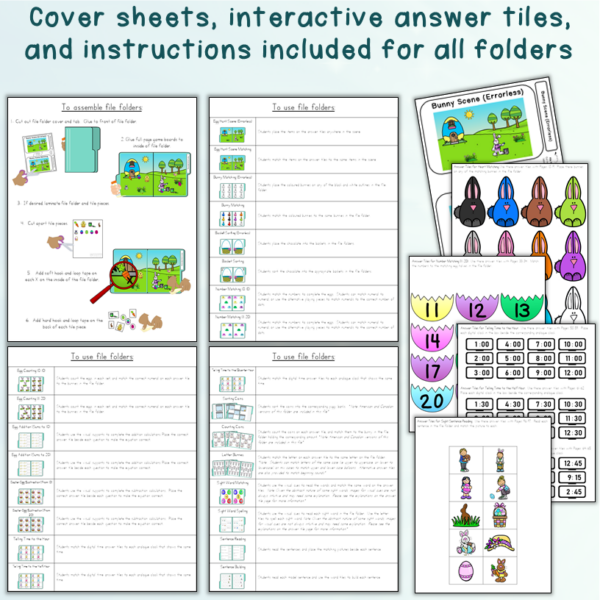 April Easter Adapted Resources BUNDLE - Made By Teachers
