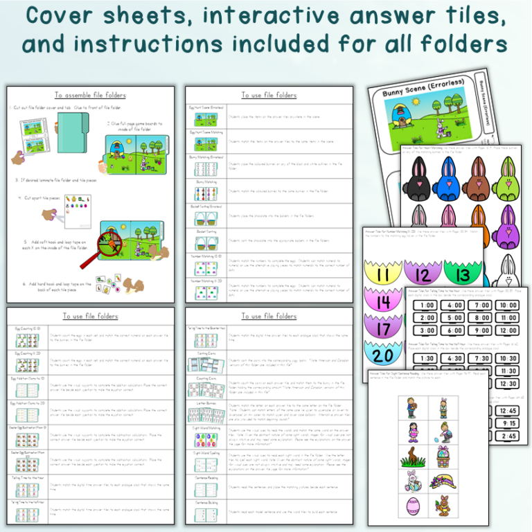 April Easter Adapted Resources BUNDLE | Made By Teachers