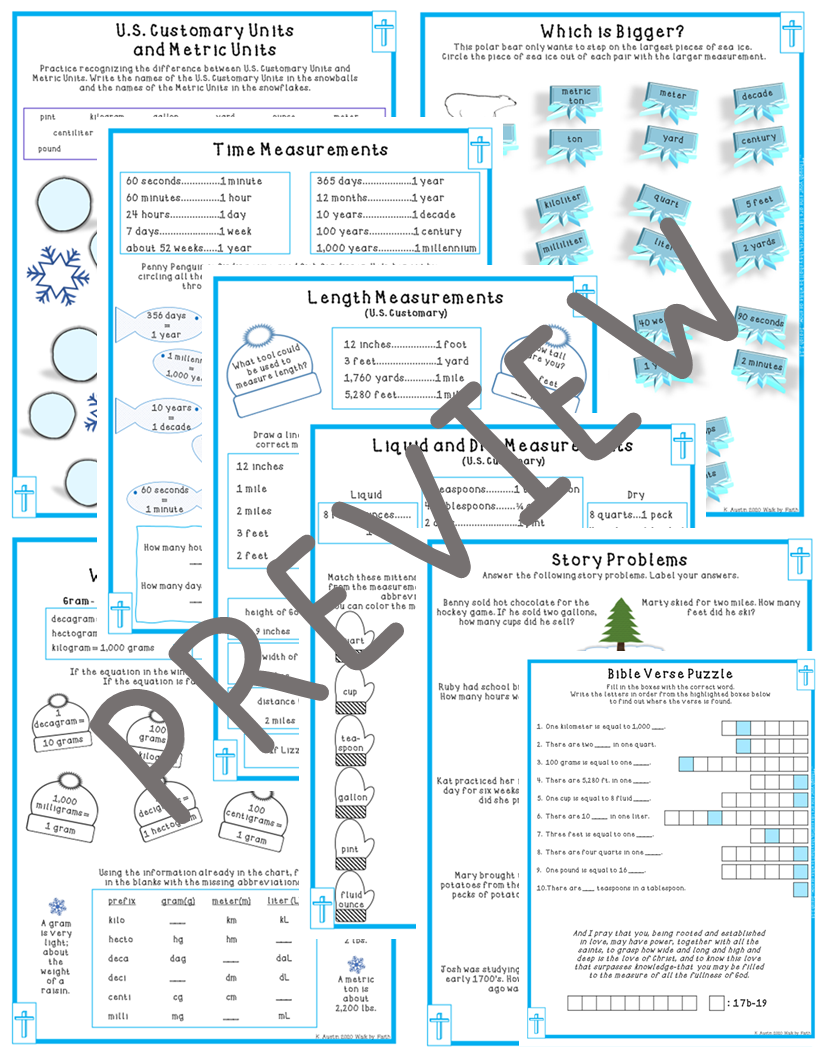 Winter Measurements - Made By Teachers