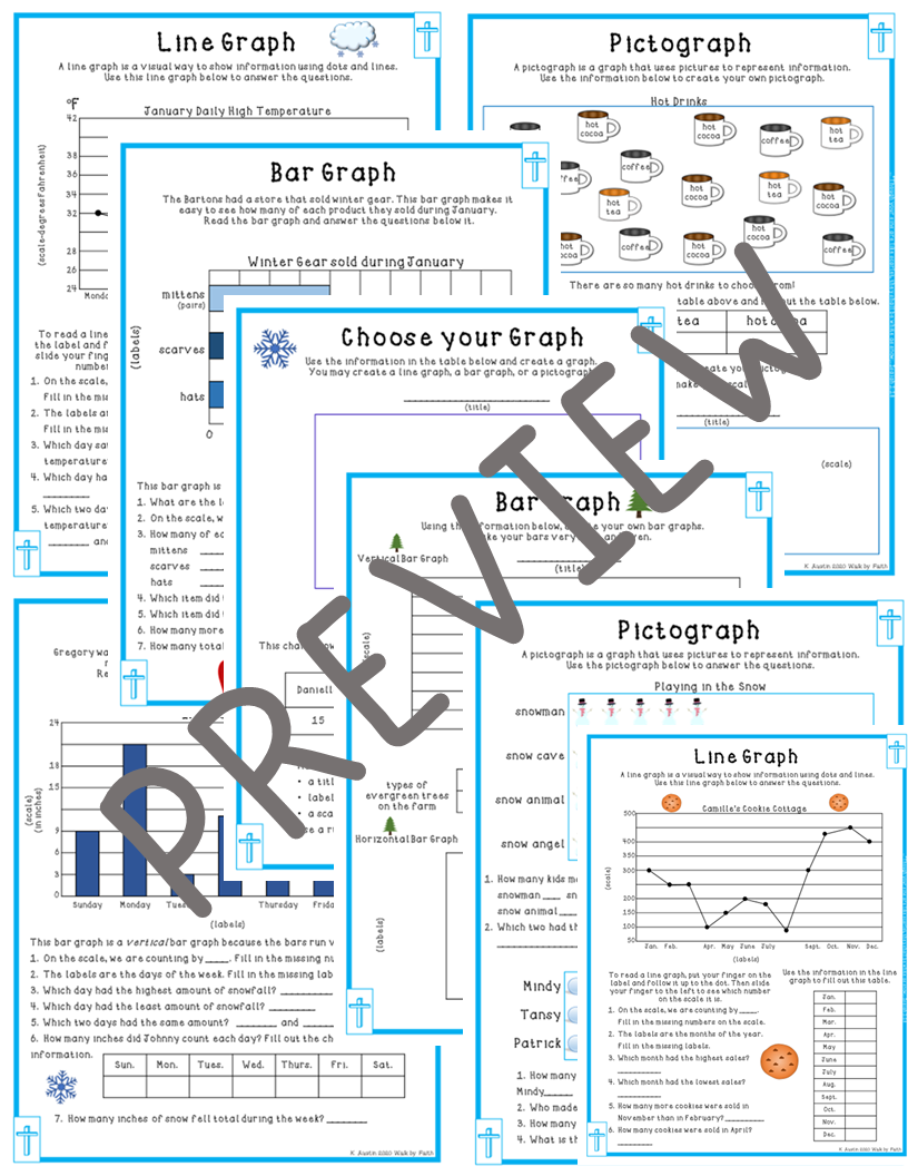 Winter Graphs and Charts | Made By Teachers
