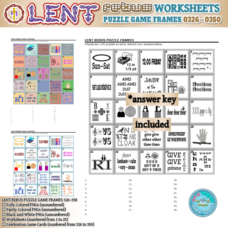 Fully Colored THANKSGIVING Rebus Puzzle Game Frames 176–200 PNGs | Made ...