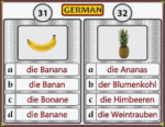 German Task Cards - Fruits and Vegetables | Made By Teachers