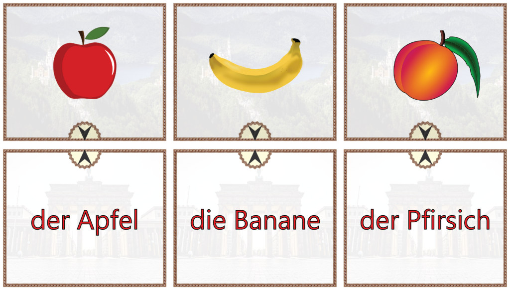 German Match & Task Cards - Fruits and Vegetables Bundle | Made By Teachers