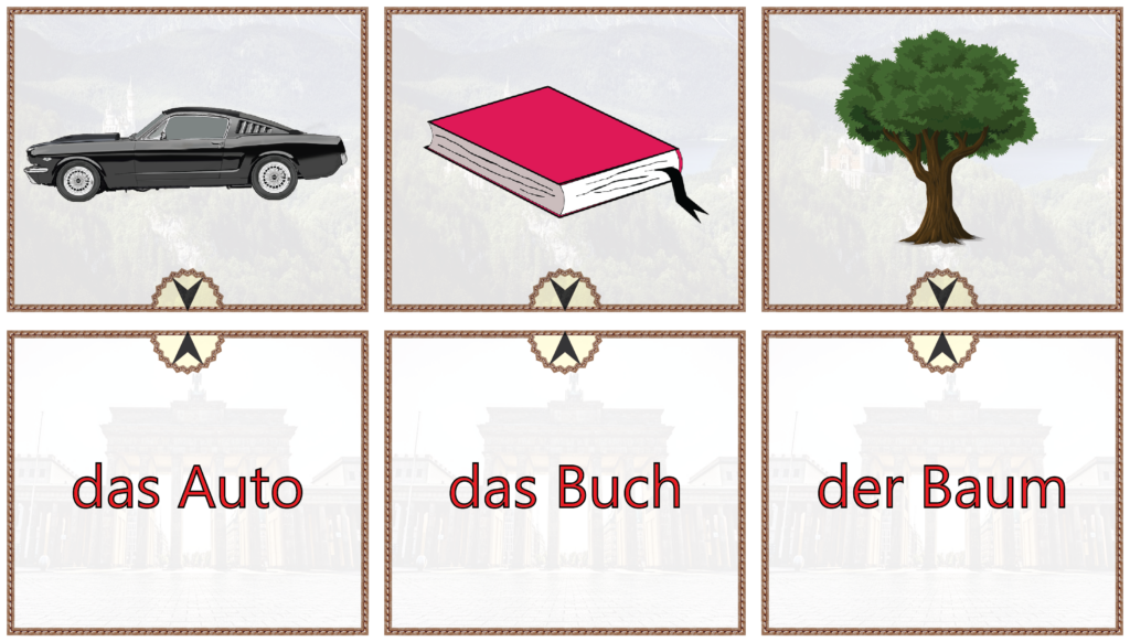German Match & Task Cards - Everyday Objects Bundle | Made By Teachers