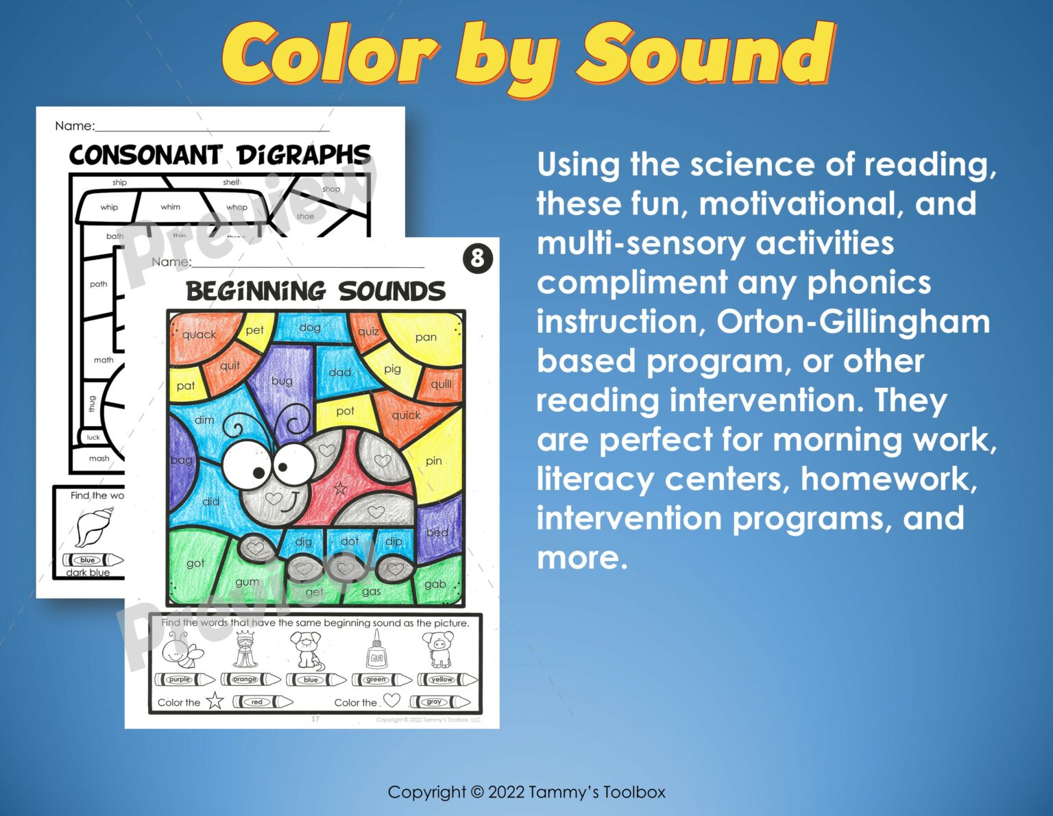 Phonics Sound Coloring Sheets for Phonemic Awareness | Made By Teachers