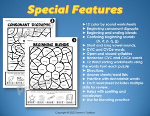 Phonics Sound Coloring Sheets for Phonemic Awareness - Made By Teachers