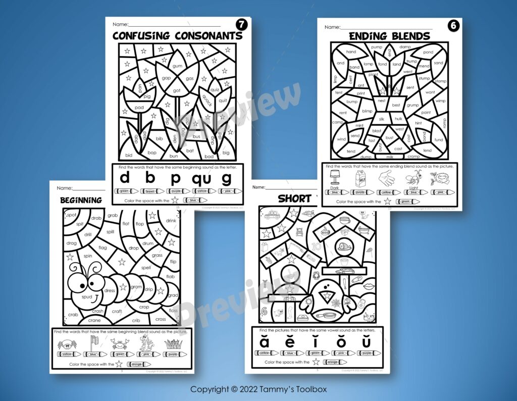 Phonics Sound Coloring Sheets for Phonemic Awareness | Made By Teachers