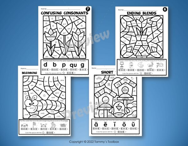 Phonics Sound Coloring Sheets for Phonemic Awareness | Made By Teachers