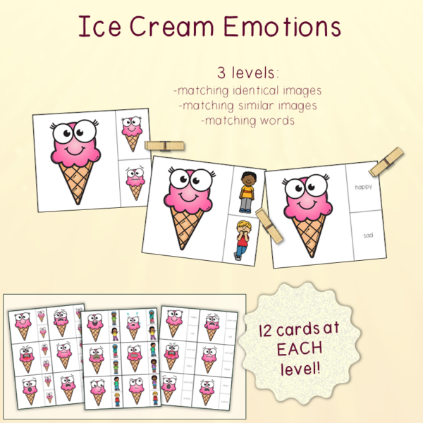 June Summer Ice Cream Task Boxes - Made By Teachers