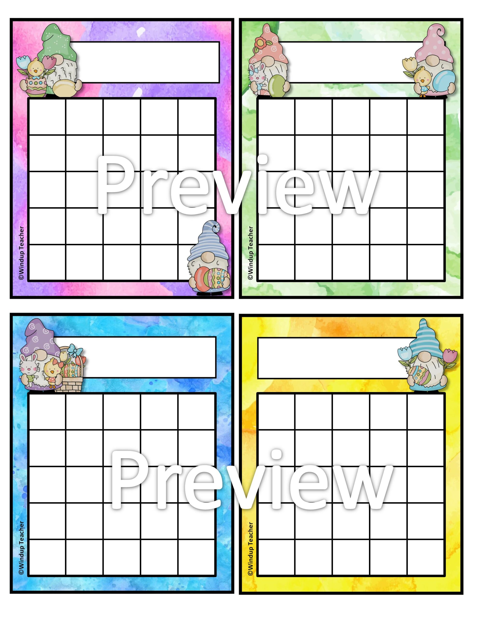 Easter Gnome Sticker Charts - Made By Teachers